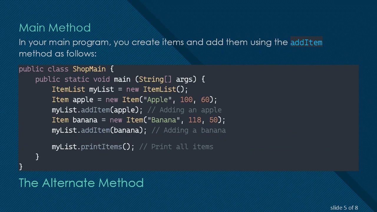 Understanding How to Add Items to an ArrayList in an Object-Oriented Java Program