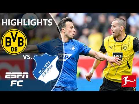 THRILLING FINISH 🔥 Borussia Dortmund vs. Hoffenheim | Bundesliga Highlights | ESPN FC