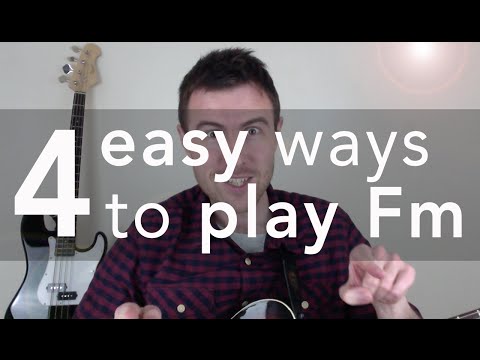 The Fm Chord For Beginners (3 SUPER-EASY F Minor Chord Shapes)