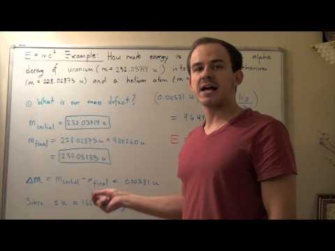 E = MC^2 Example