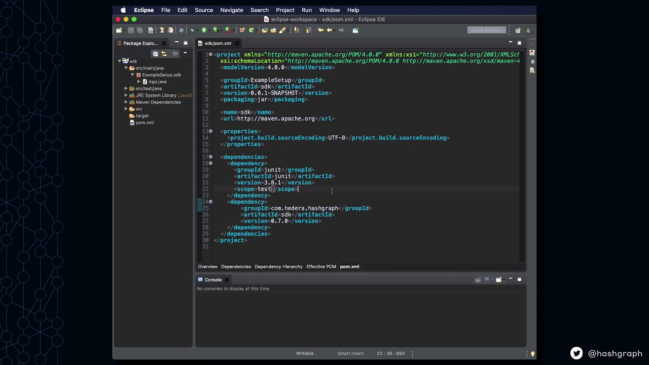 Installing the Hedera Java SDK with Maven