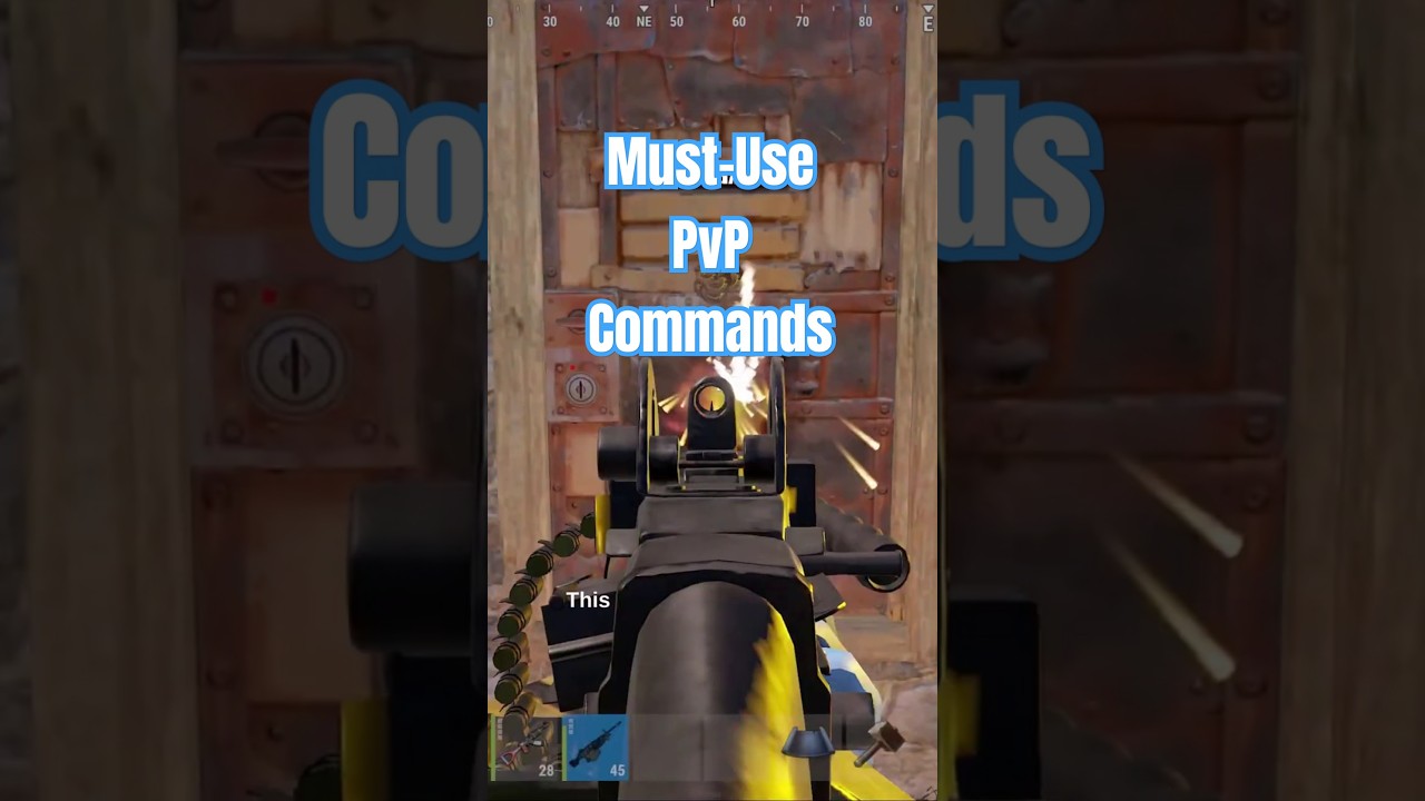 My Favorite F1 Commands for PvP in Rust! #rust #rustshorts #rustpvp #rusttips