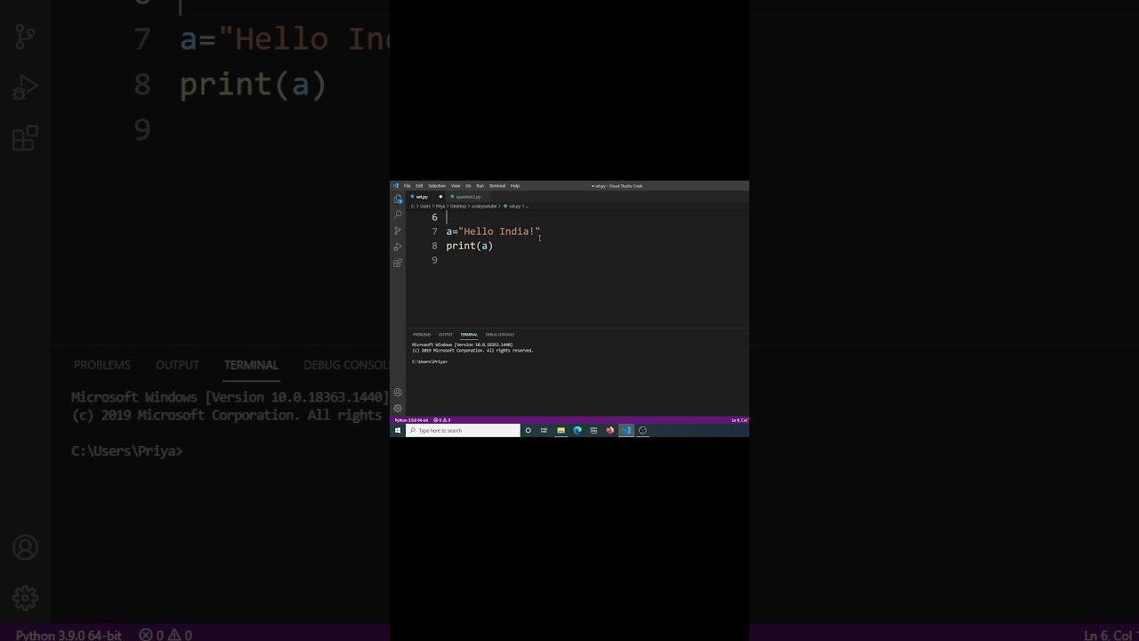Variable in python||Coding With Sarika||#Shorts