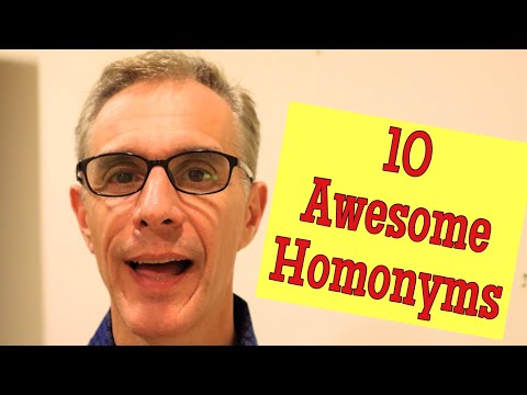Learn English: 10 Homonyms 同音异义词/同音異義詞 #learnenglish #esl #englishclass #americanaccent