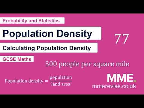 Probability and Statistics - Population Density