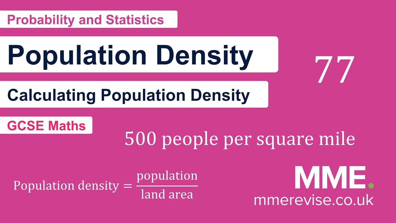 Probability and Statistics - Population Density