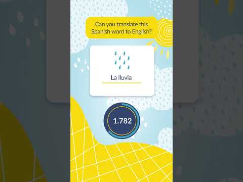 Spanish Quiz: What is 'La lluvia' in English? #Short