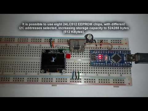 Arduino – Bitmap Images from I2C EEPROM to OLED 128×64 Display – Sbranvlztronics