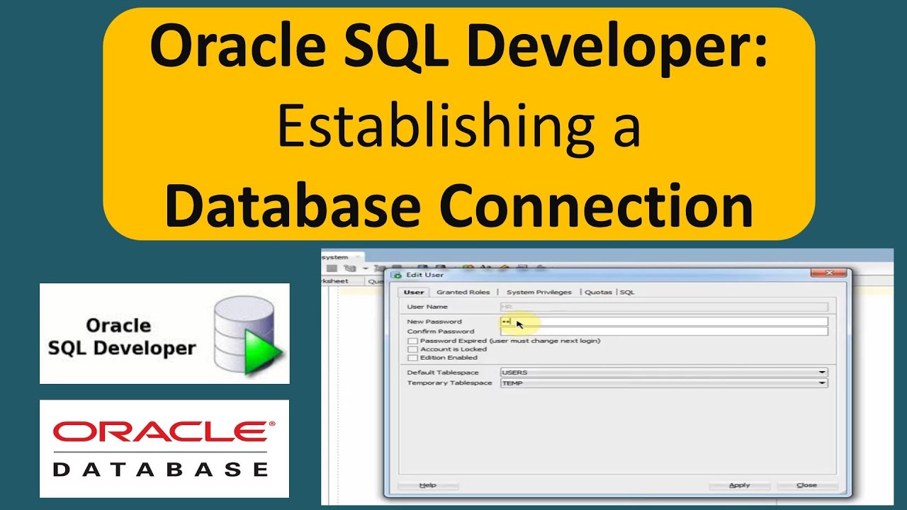Oracle SQL Developer: Establishing a Database Connection