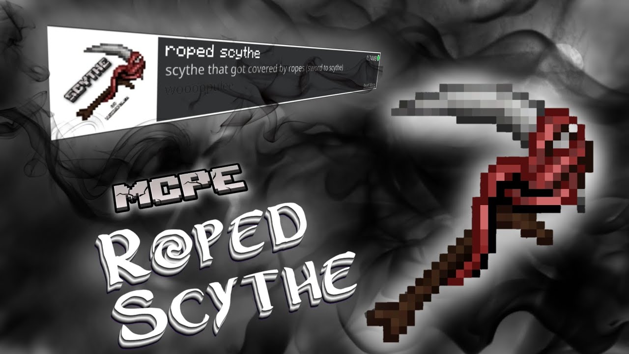 Roped scythe texture pack | MCPE | for sword