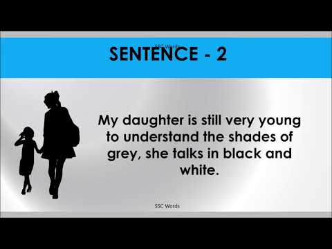 IN BLACK AND WHITE Idiom 1425 # Meaning and five sentences # SSC Words