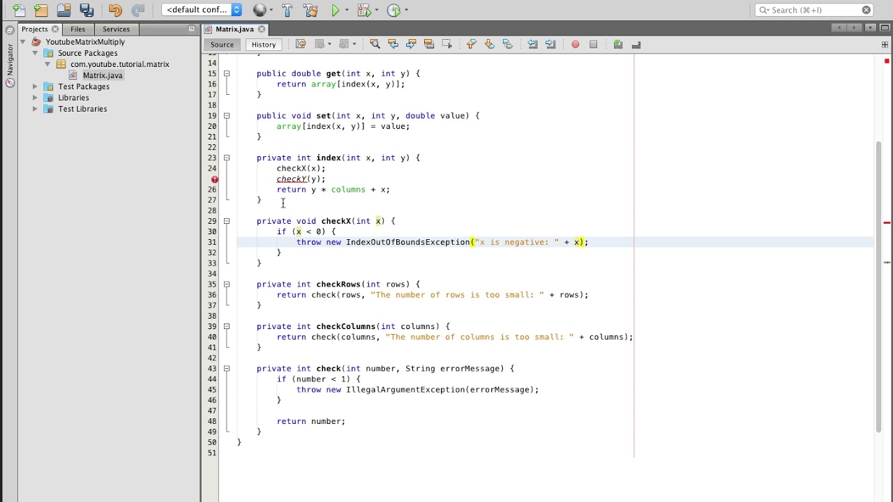 Multiplying matrices: a Java tutorial