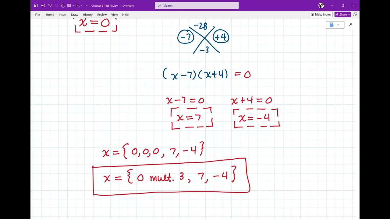 Chapter 3 Test Review