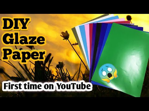 Homemade glaze paper|How to make glaze paper at home for craft|Diy glaze paper at home|Syedz Diy