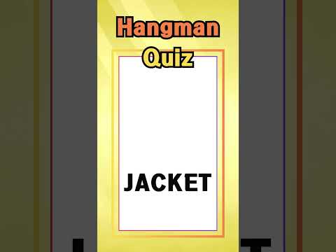 Hangman Challenge: Can You Guess the Word? #hangman #wordgames #guesstheword #quiz #8