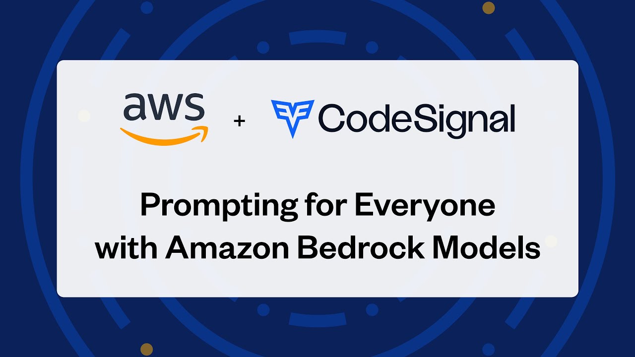 CodeSignal + AWS Certificate: Prompting for Everyone with Amazon Bedrock Models