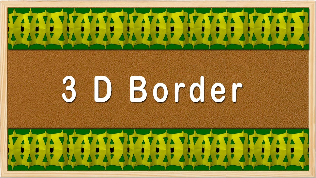 3 Dimensional Design for Bulletin Board
