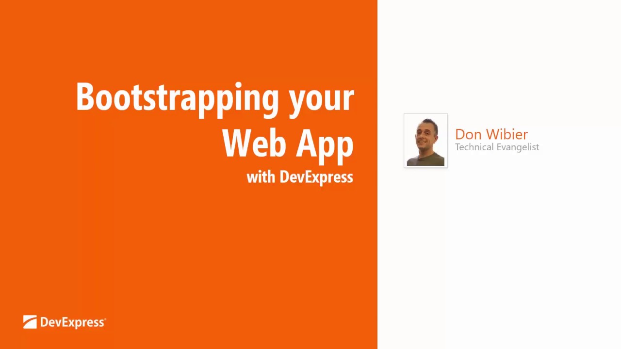 Bootstrapping Your Web App with DevExpress
