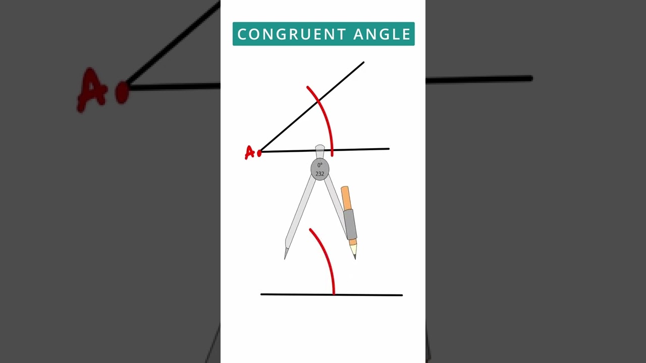 Construction of Congruent Angle #shorts