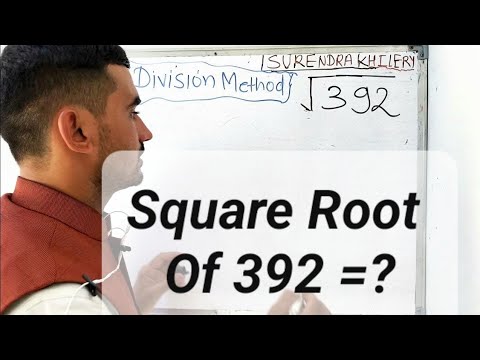 Square Root Of 392 In Hindi | Vargmul Nikalna | Surendra Khilery | Class 8