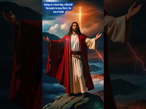 Genesis 49: Jacob’s Prophetic Blessings and Foreshadow of Jesus Christ #shorts