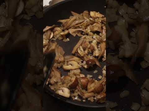 Root vegetables with mushrooms