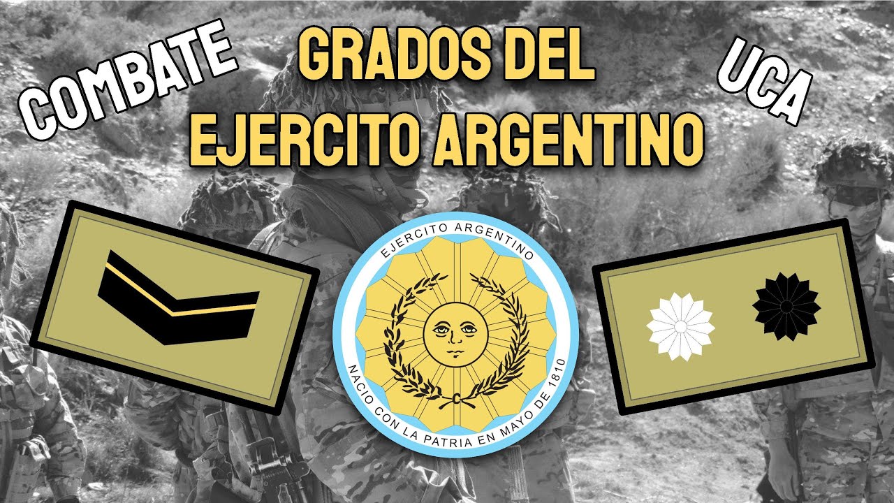 Ranks of the Argentine Army (UCA: Argentine Combat Uniform)