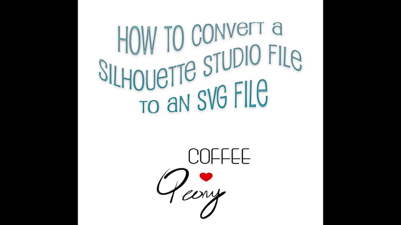 Silhouette Studio: Convert to SVG