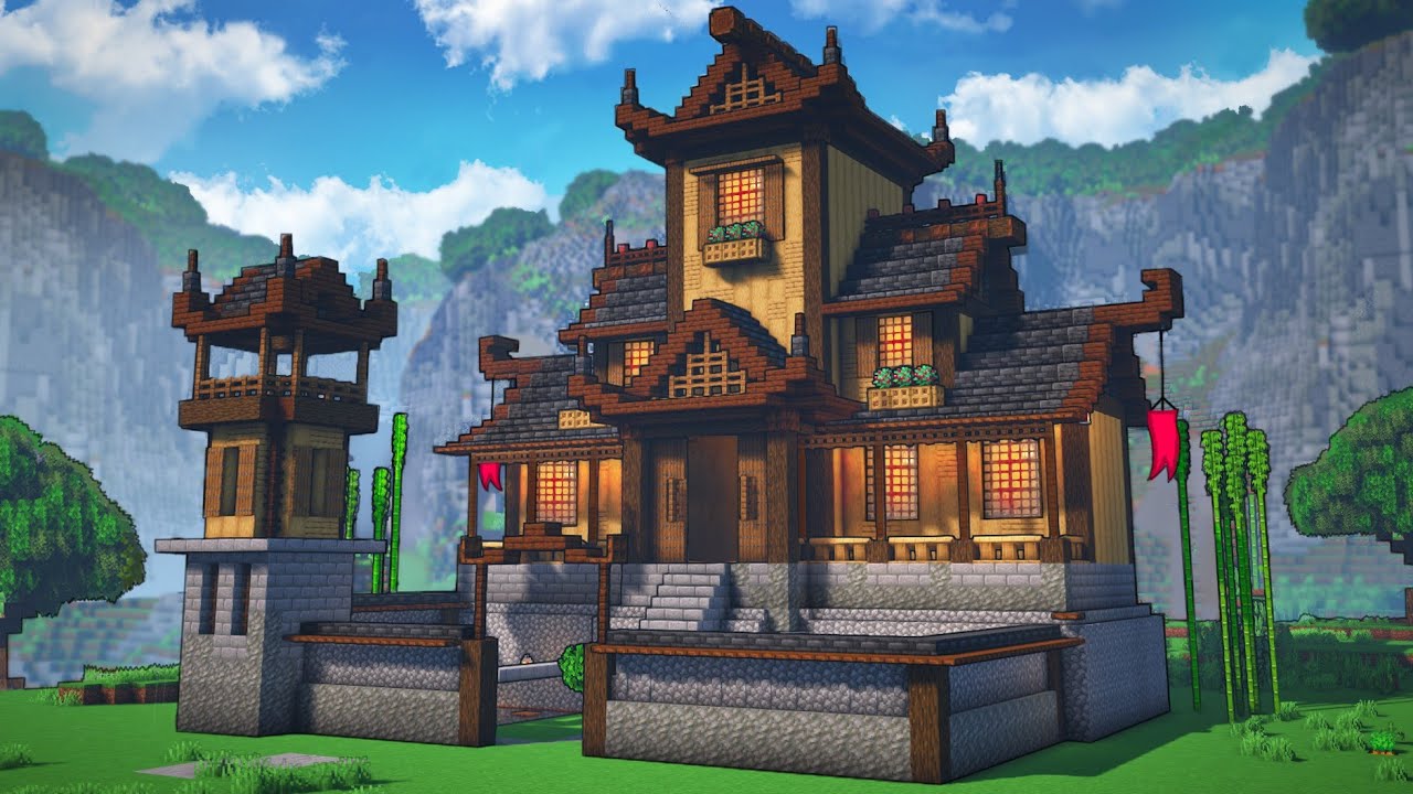 Minecraft: How To Build a Japanese Castle | Tutorial - Minecraft Builders