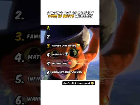 Ranking Puss In Boots Moments 😭