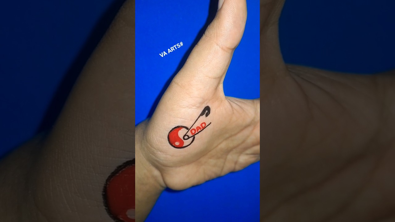 DIY PIN TATTOO 👌🧷❤️ #shorts #viral #2k25 #trendingtattoo #amazingtattoo