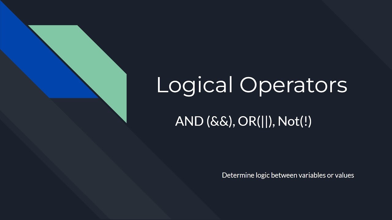 #31 JavaScript Logical Operators in Telugu
