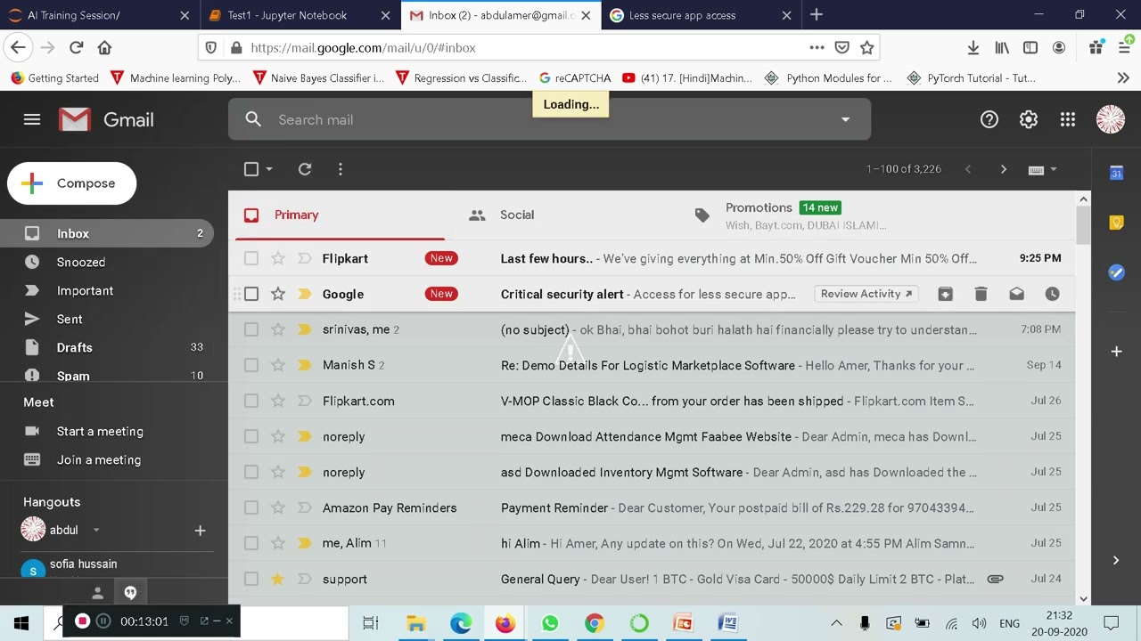 26   Python Sending Email using SMTP