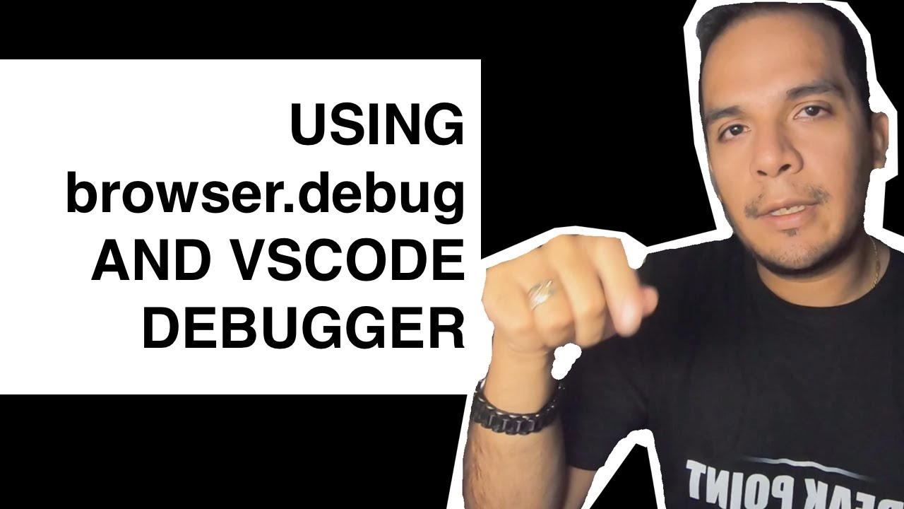 using browser.debug with vscode debugger to debug a webdriverio test