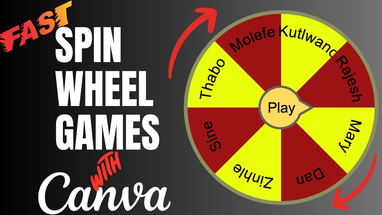 QUICK ⚡️ Create a Spin Wheel Game in Minutes with Canva