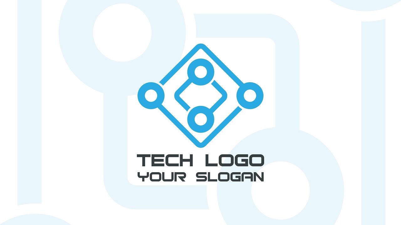 Professional Technology Logo Logo Design - Adobe Illustrator CC ( Tech logo.