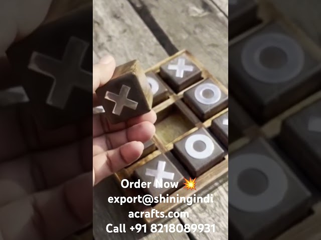 Wooden Game Box - Wooden Tic Tac Toe Game Trader - Wholesaler ...