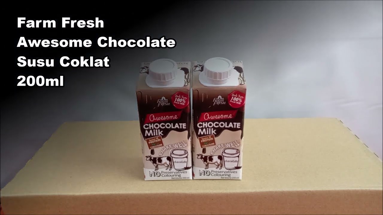 Farm Fresh | Awesome Chocolate | Susu Coklat | 24 Packs x 200 ml Carton | Feb 7, 2022