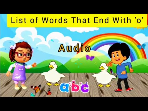 Fun With English: List of Words That End With 'o'