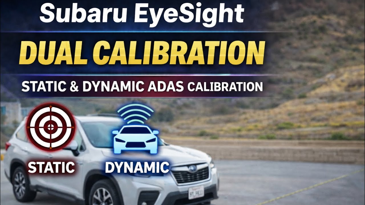 Subaru EyeSight Dual Calibration Demonstration by an Auto Glass Instructor