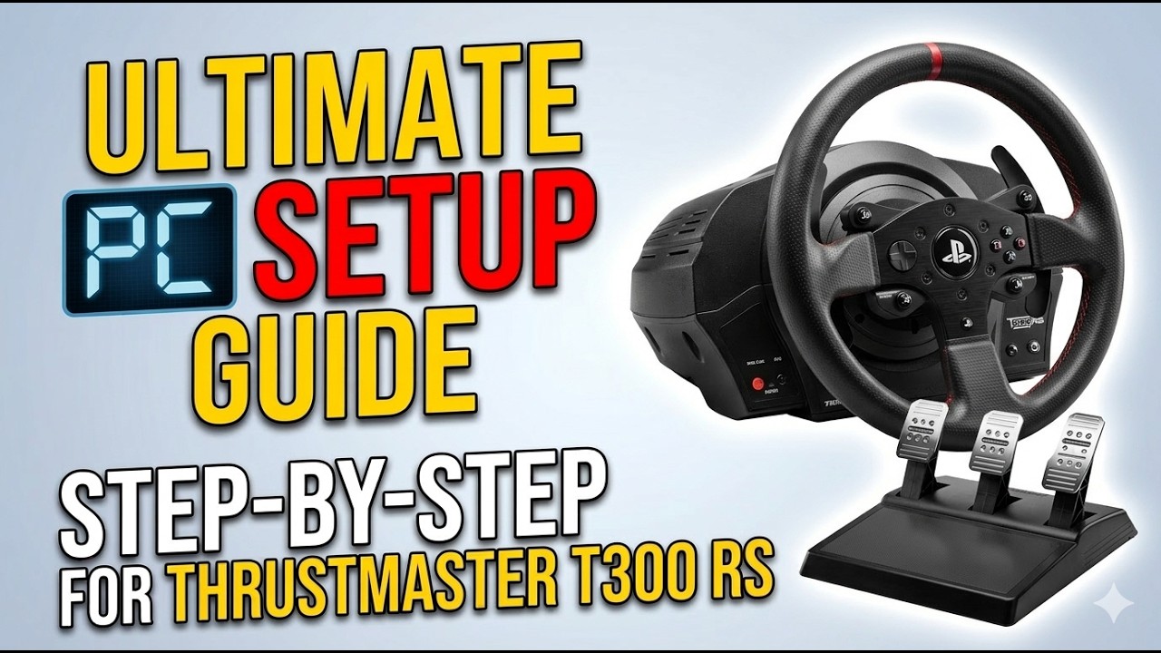 How To Setup Thrustmaster T300RS Wheel on PC: (2026)