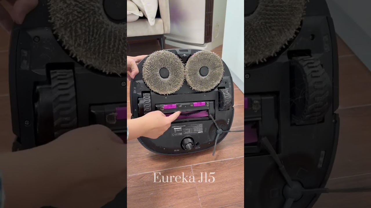 Effortless, spotless 🧼💫 robot cleaner  #robot #eurekavacuum #cleaning #eureka #shorts #cleantok