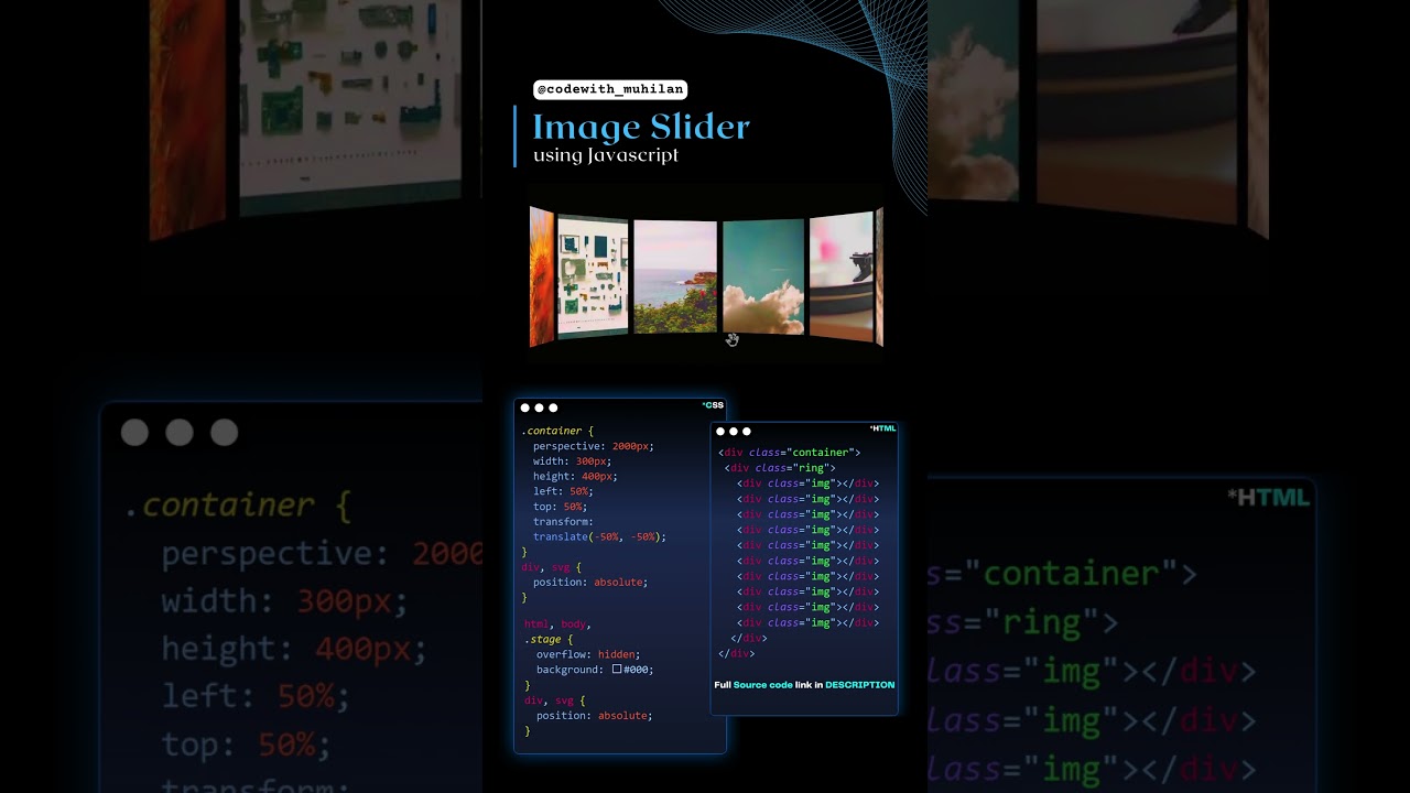 I have Created Image Slider using Html/Css/Js❤️