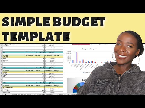 Simple Budget Excel Spreadsheet | Income and Expenses Tracker | Zero-Based Budget for beginners