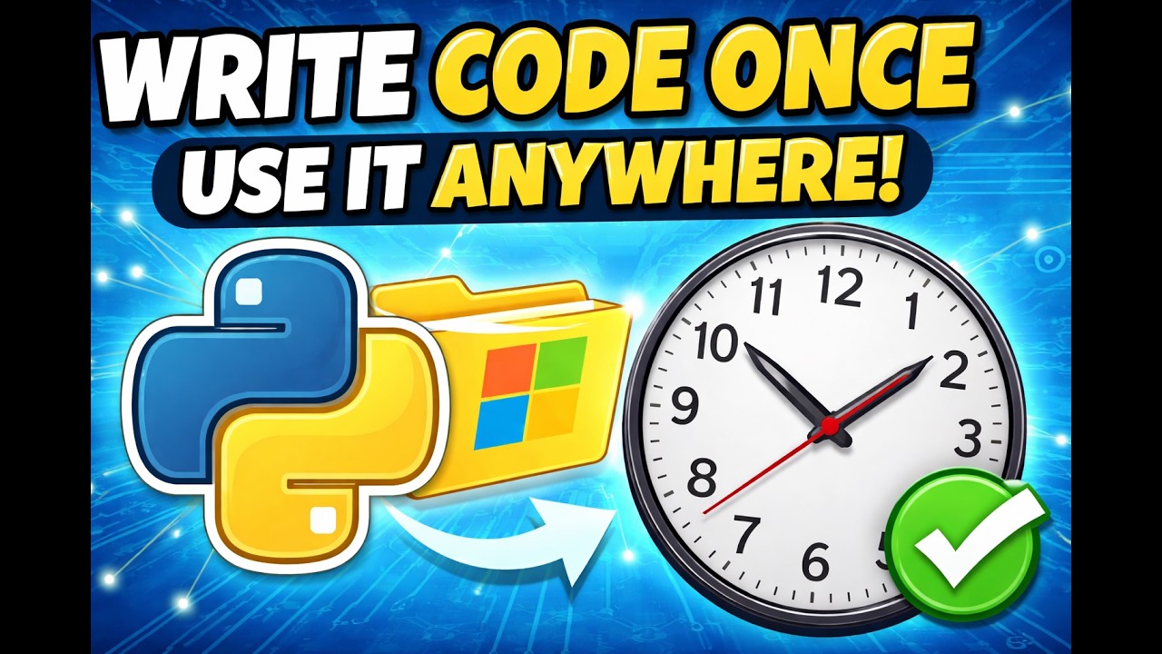 Stop Copy-Pasting Code! Use Python Functions Anywhere 🔥