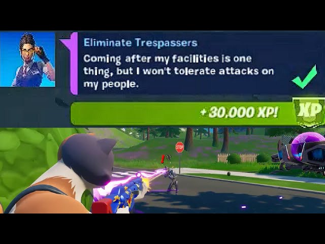 Where to find and eliminate Trespassers in Fortnite Season 7