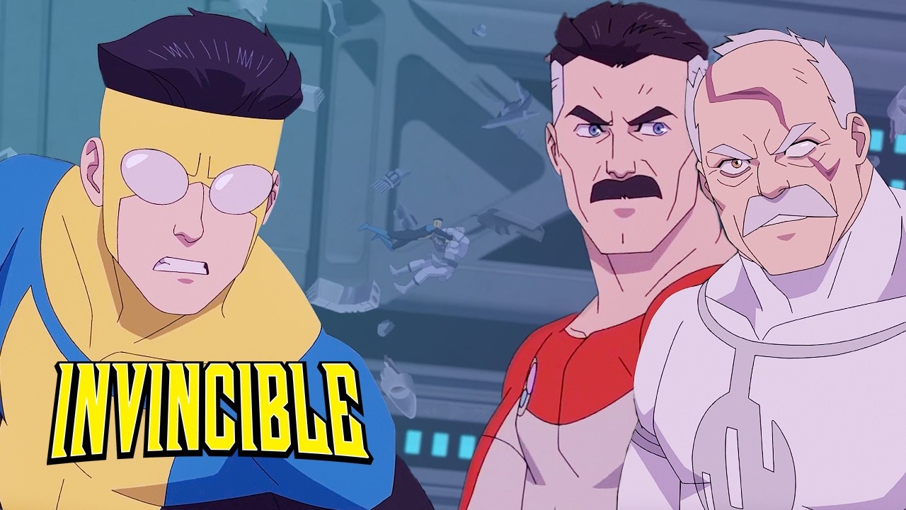 The Viltrumites Ambush Invincible, Allen, Omni-Man, Tech Jacket & Oliver | Invincible Season 4