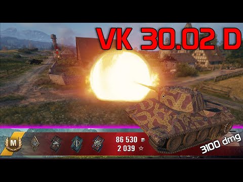 3100 dmg with VK 30.02 D | World of Tanks