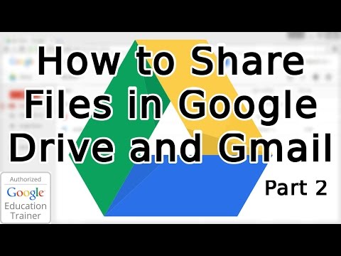 Tutorial: How to Share Files in Google Drive and Gmail (2015)