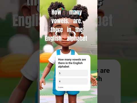 How many vowels are there in the English alphabet #kidslearning